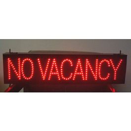 LED NO VACANCY Sign - Single Sided - Outdoor - Horizontal